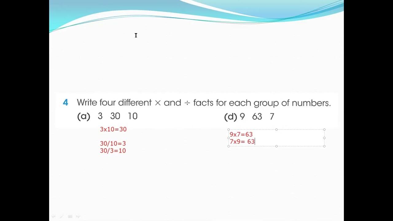 math-g3(Multiplying and dividing) - YouTube