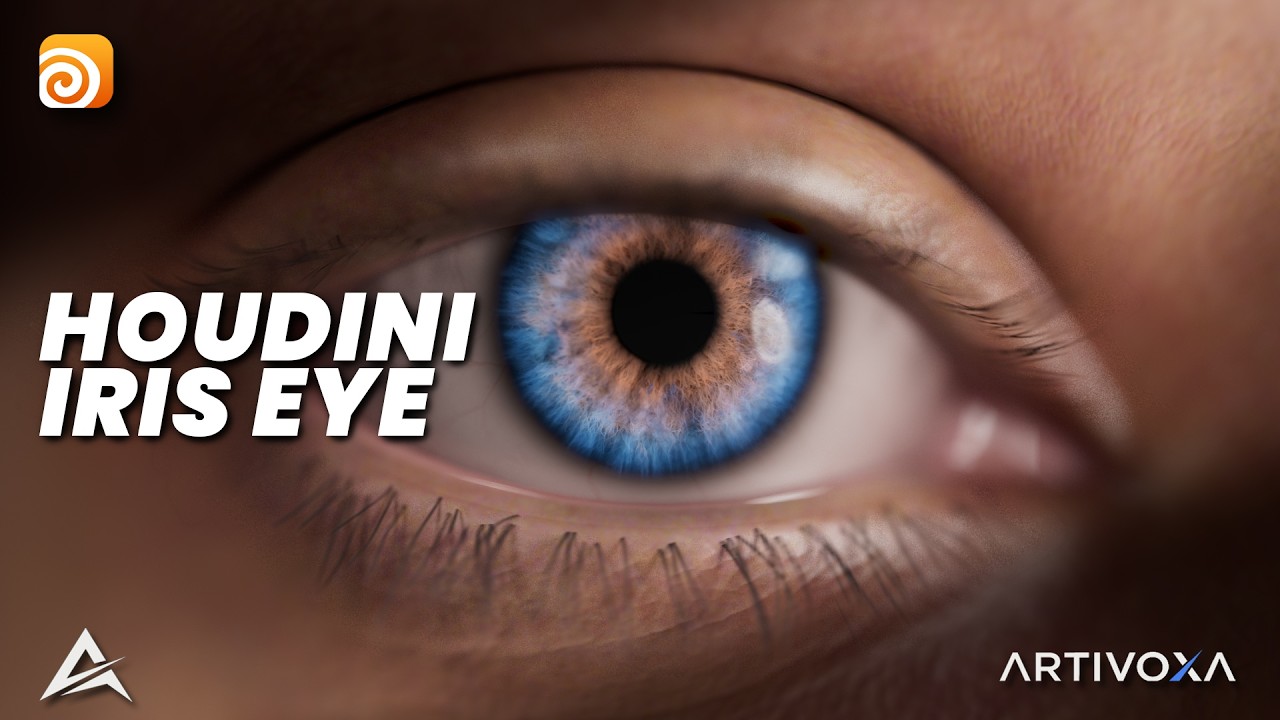 Houdini Tutorial | CREATE A REALISTIC PROCEDURAL IRIS EYE - YouTube