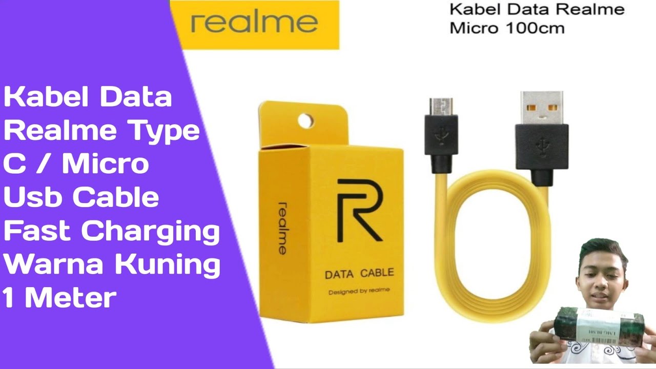 Kabel Data Realme Type C / Micro Usb Cable Fast Charging Warna Kuning 1 ...