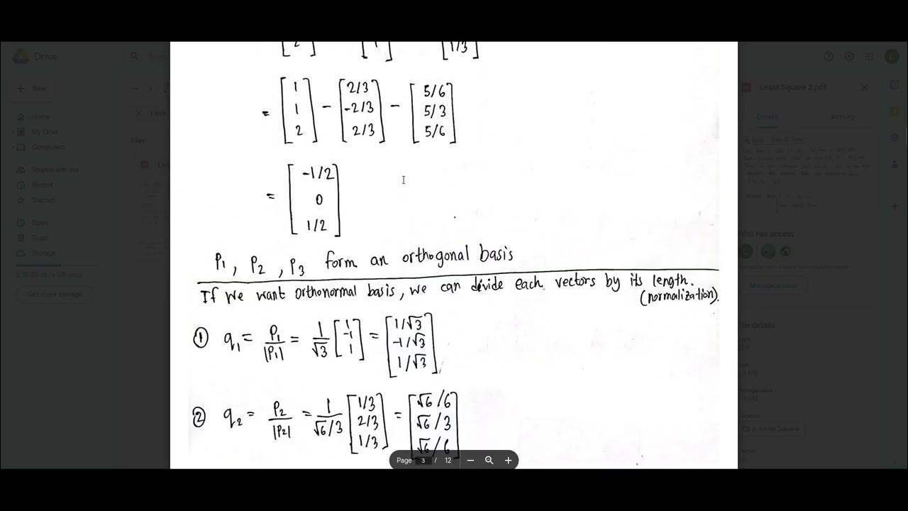 CSE330 || CH6 (QR decomposition) - YouTube