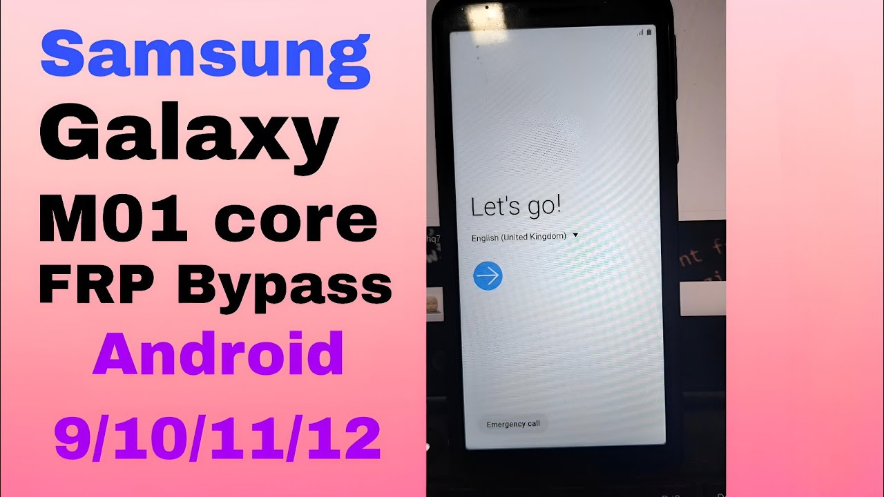 Samsung Galaxy M01 Core Frp Bypass Android 9 10 11 12 All Version Youtube
