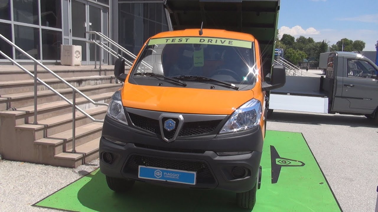 Piaggio Porter SR NP6 Tipper Truck EHT Orange (2021) Exterior and ...