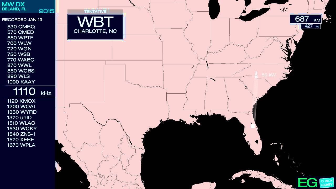 Mediumwave (AM Band) DXing in DeLand, FL (2015) - YouTube