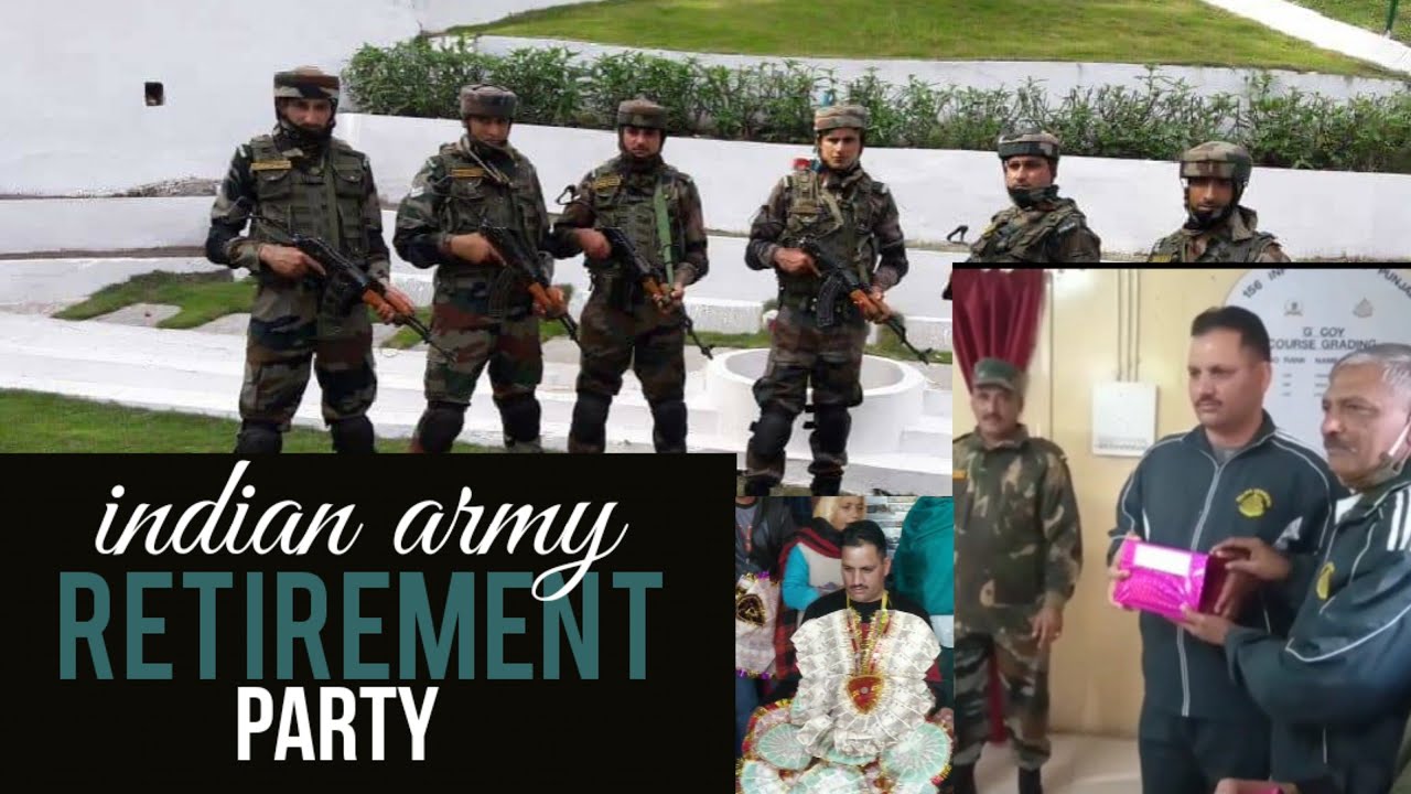 Indian army || retirement party || hardest movement - YouTube