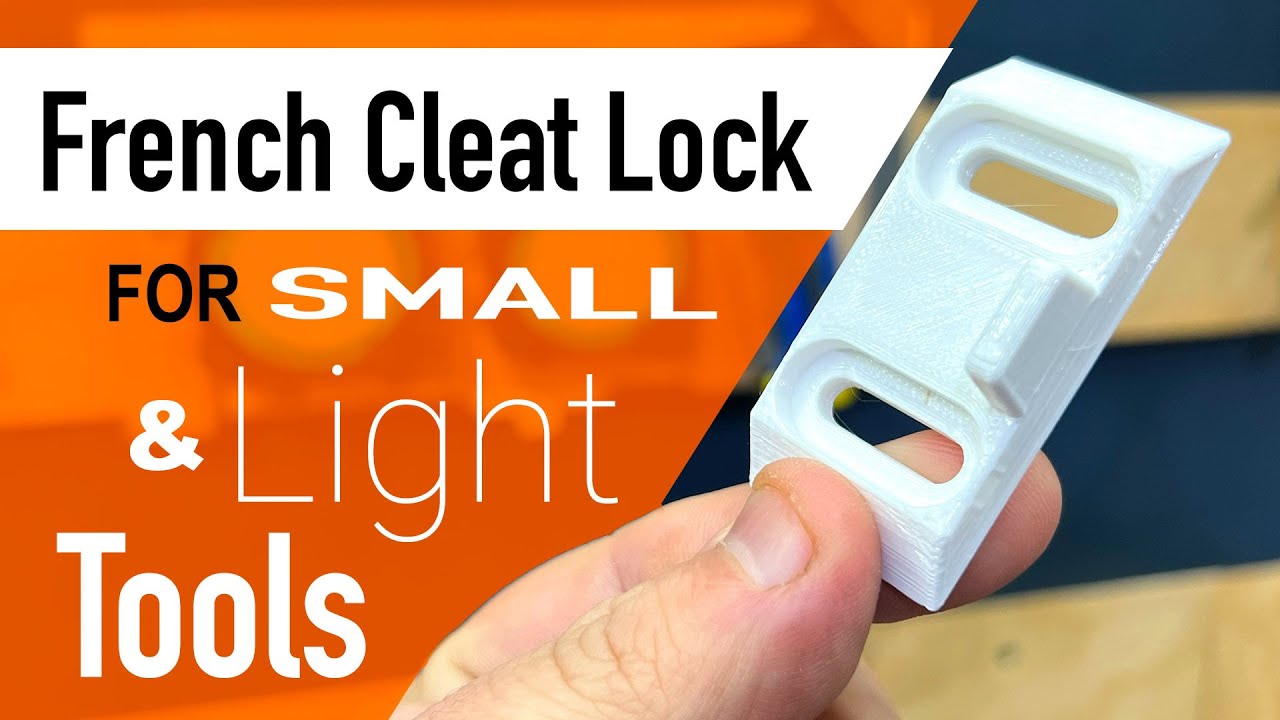The PERFECT French Cleat Lock For Small Tool Organization - YouTube