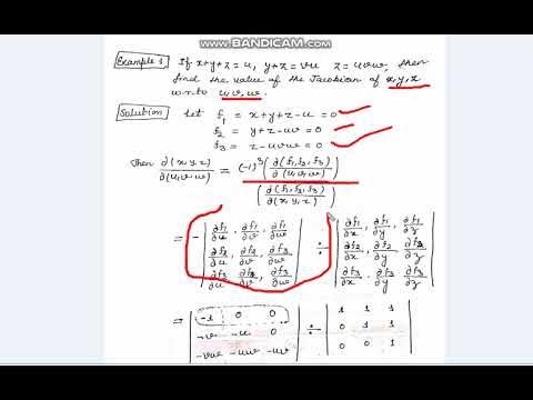 Jacobian of implicit functions - YouTube