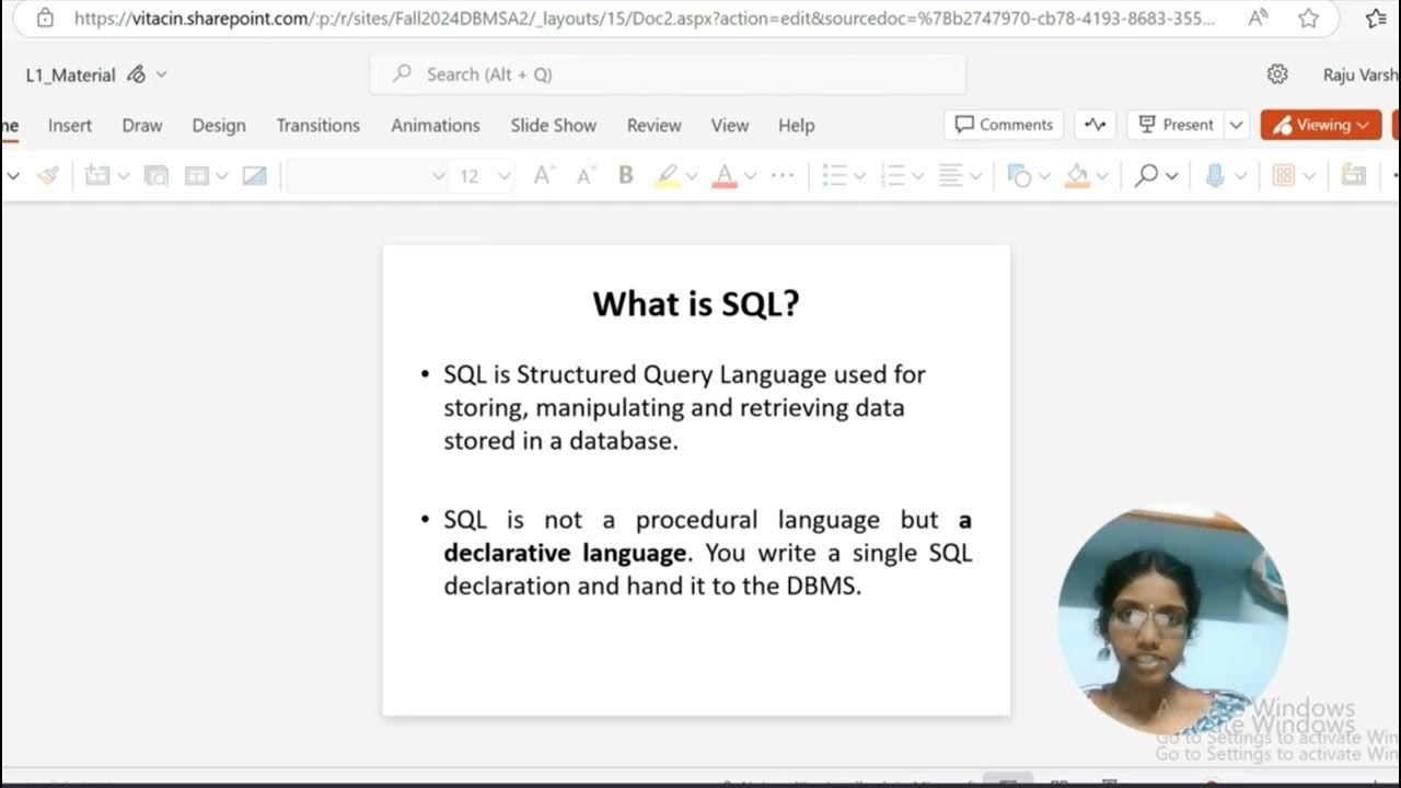 Demo on SQL - Database Management systems - YouTube
