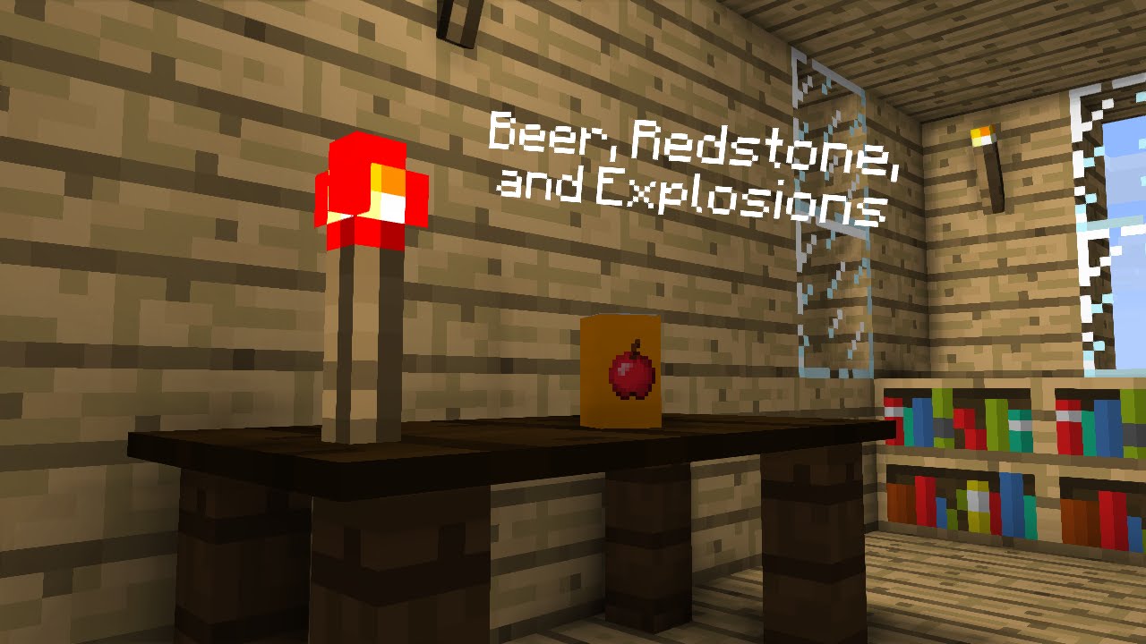 Beer, Redstone, and Explosions (Animation Test) - YouTube