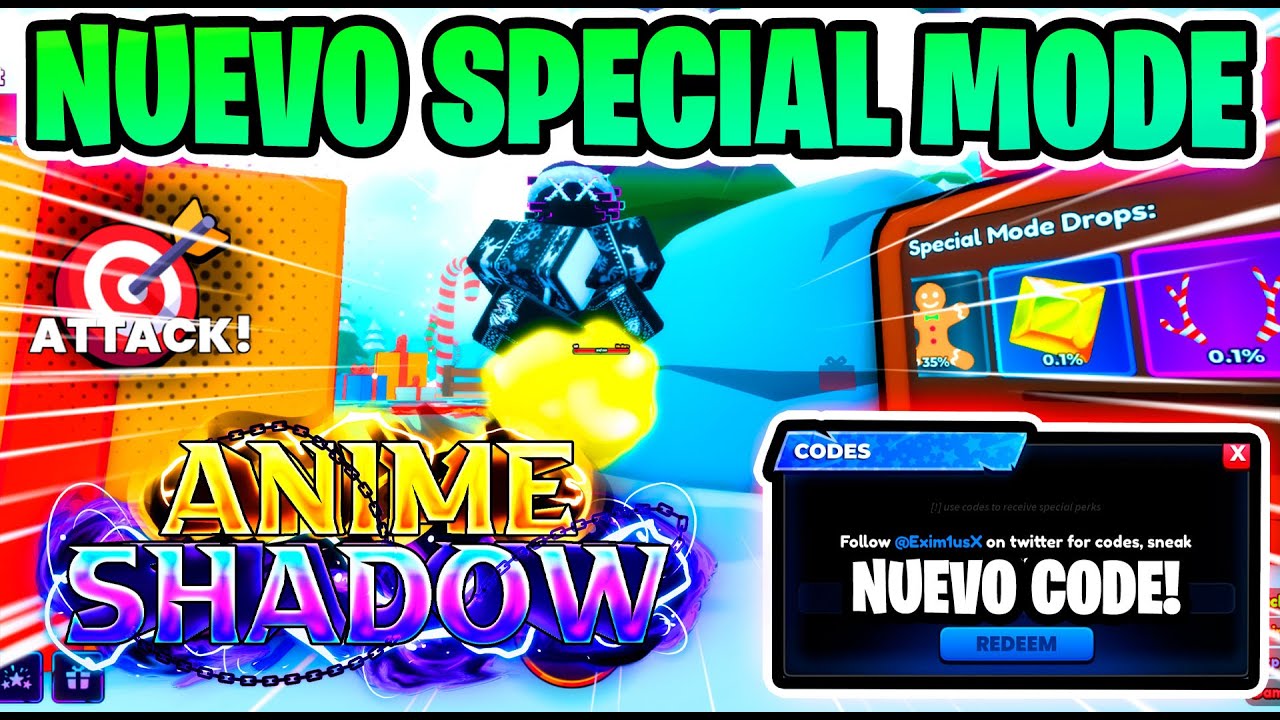 NUEVO CODE💎🎄MINI UPDATE🎄NUEVO SPECIAL MODE en ANIME SHADOW #roblox ...