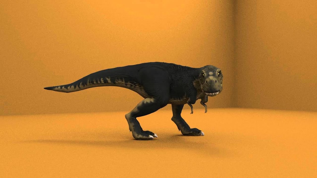 T-rex final animation - YouTube