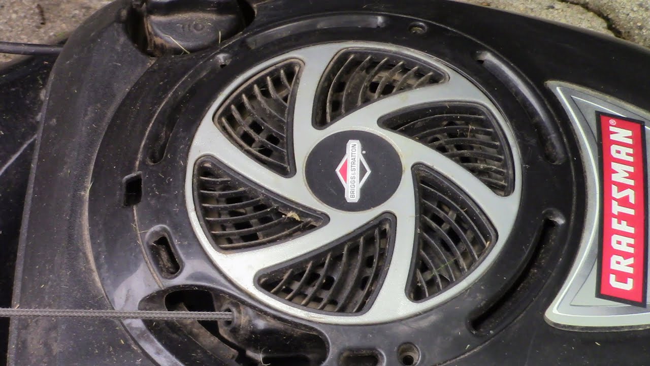 Recoil pull rope replacement on a Briggs & Stratton engine - YouTube