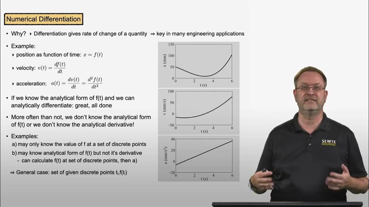 Lecture 5-1 | Numerical Differentiation Overview | Advanced Mathematical Methods for Engineers ...