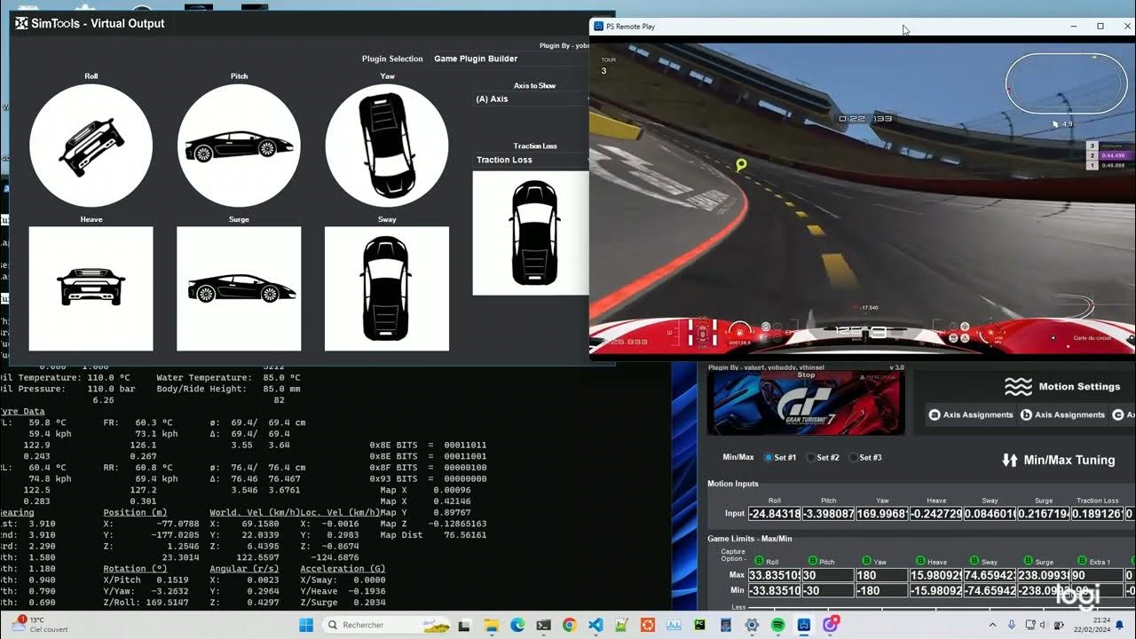 Gran Turismo 7 telemetry with SimTools - YouTube