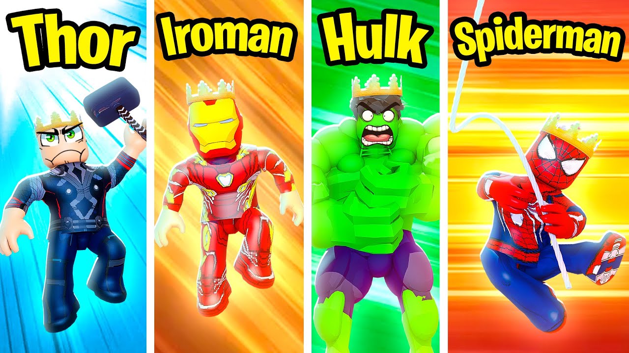 Becoming EVERY SUPER HERO in ROBLOX - YouTube