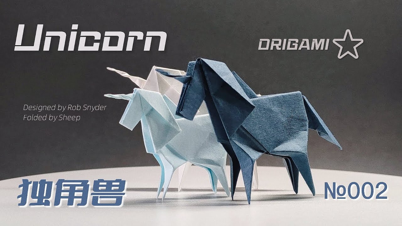 Origami Challenge #11 / Unicorn / Super cute unicorns that you're sure ...