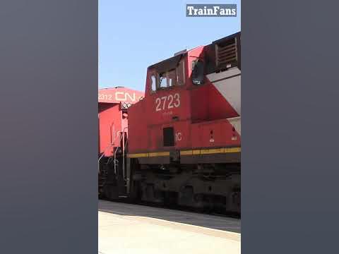 #shorts Manifest Train CN M397 CN 8935 CN 2723 & CN 2312 Locomotives Sarnia Ontario #railfan ...
