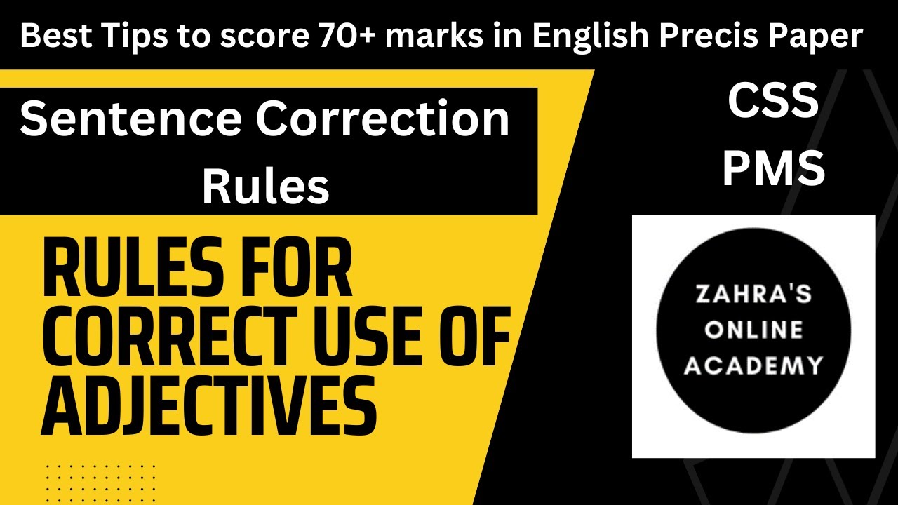Sentence Correction Rules Correct Use Of Adjectives How To Score 70 sentence-correction-rules-correct-use-of-adjectives-how-to-score-70