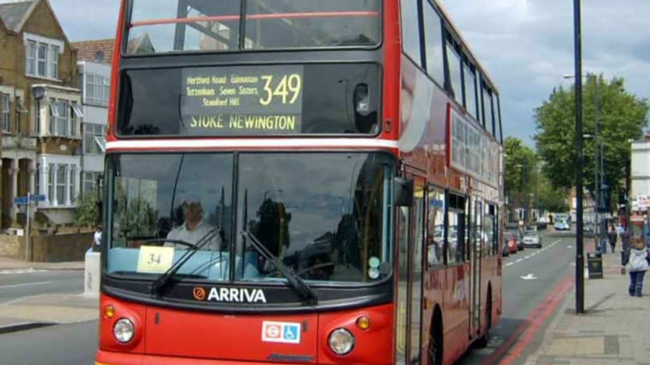 London Bus 349 Ride Towards Stamford Hill - YouTube