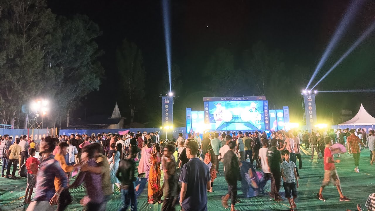 IPL fan park at Tezpur ll KKR vs LSG ll TATA IPL 2023 - YouTube