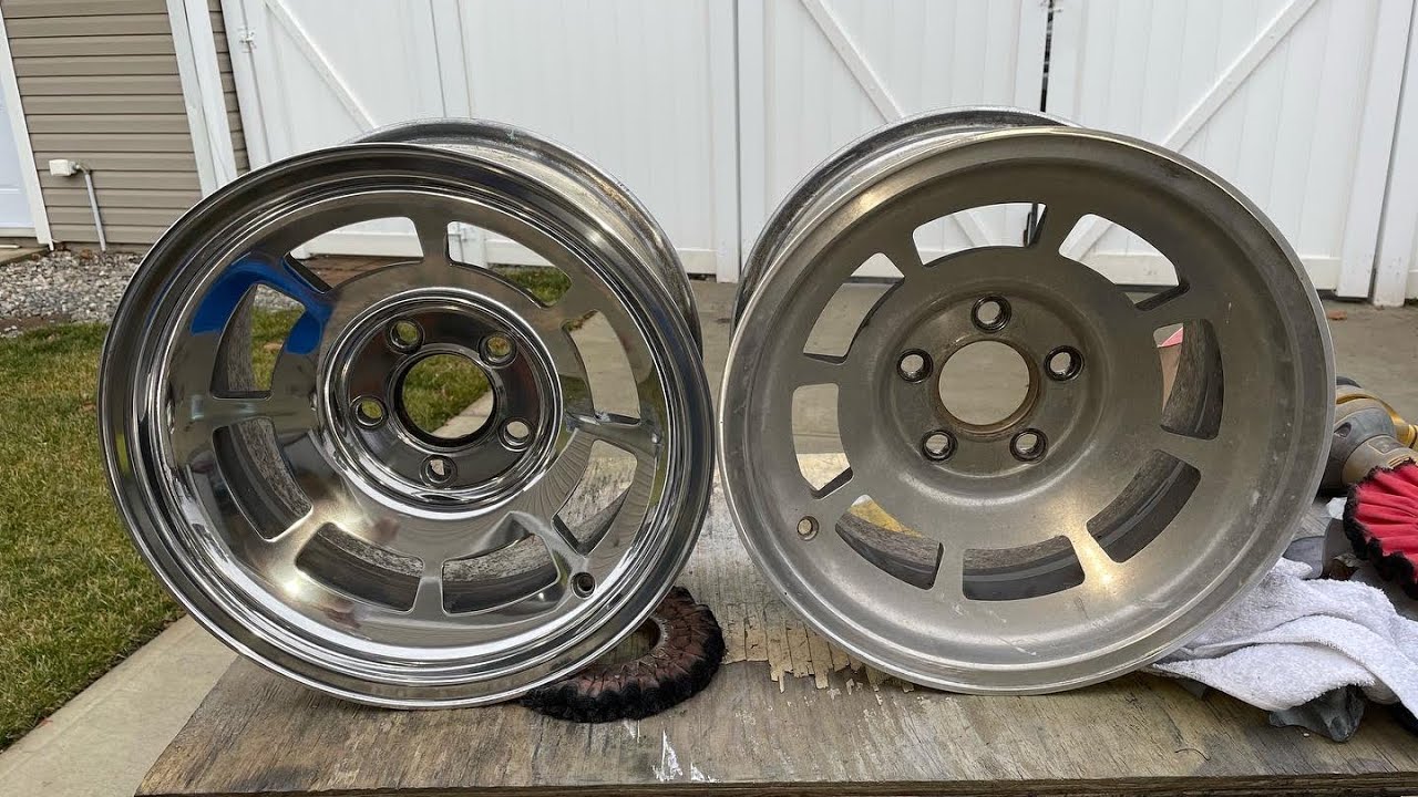 Time lapse 1980's corvette wheels polishing - YouTube