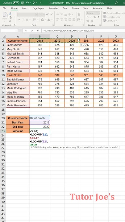 Excel XLOOKUP Function: A Comprehensive Guide to Advanced Data Retrieval and Analysis | Tutor ...