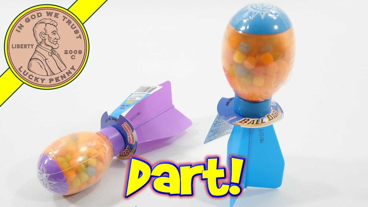 Candy Ball Dart With Fruit Flavored Crunchy Candy - YouTube