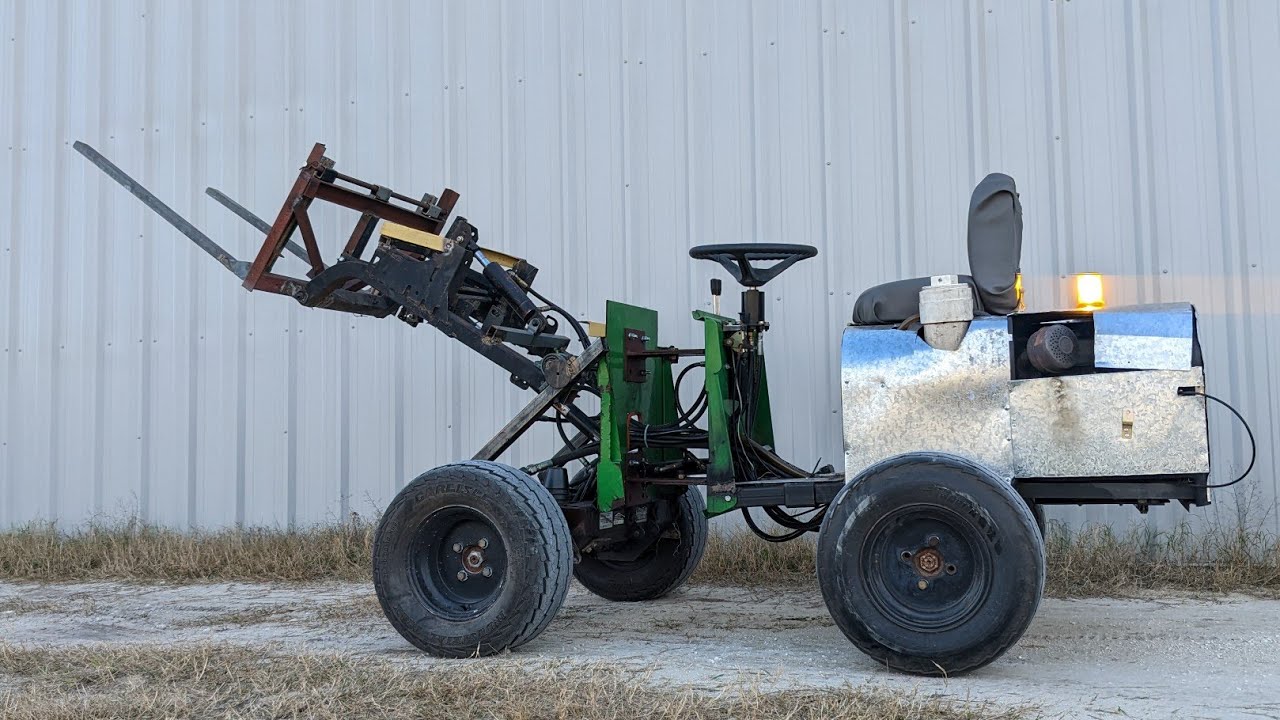 Homemade 4X4 loader part 3 - YouTube