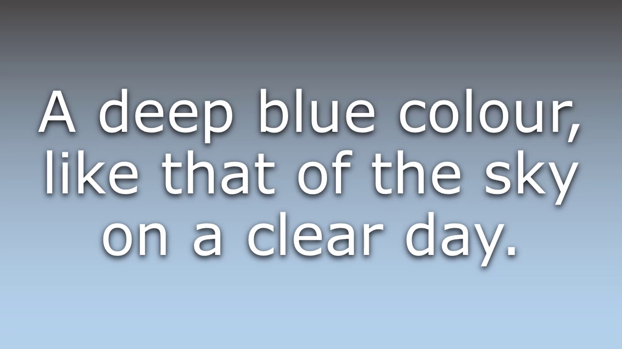 What does Bice blue mean? - YouTube