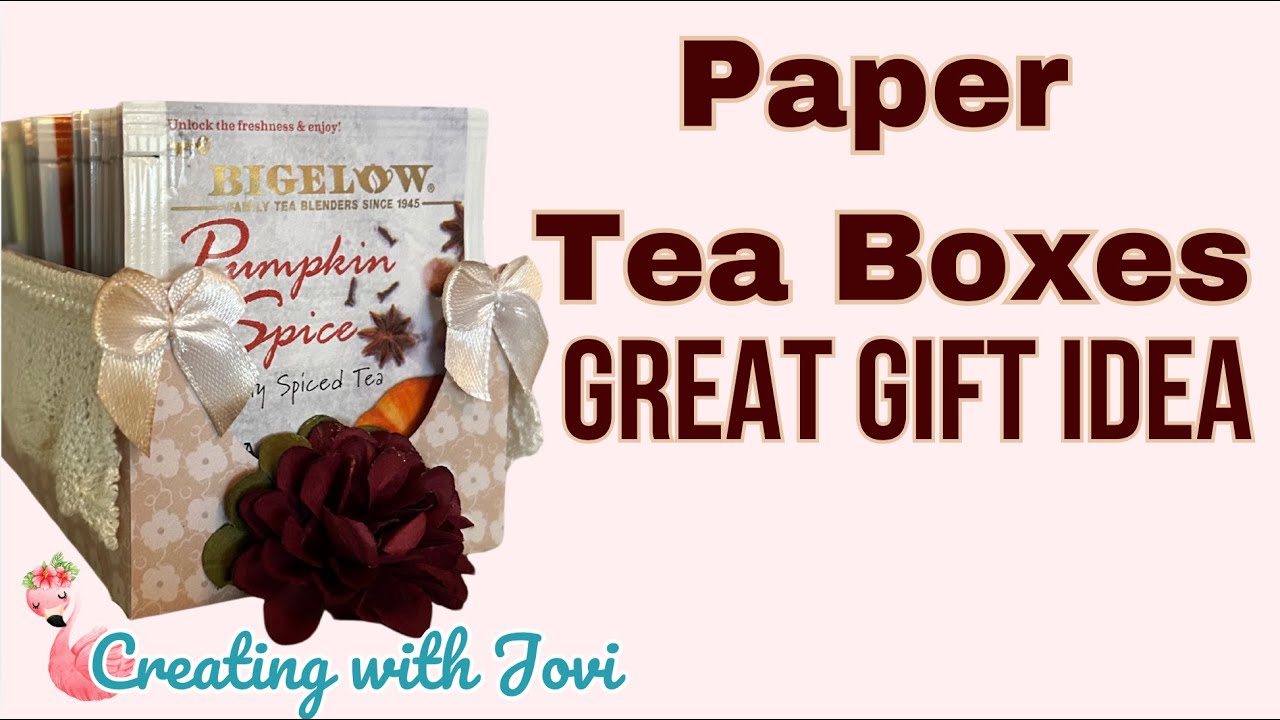 DIY Paper Tea Boxes Soooo Cute! Great Gift Idea - YouTube
