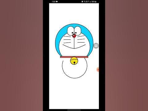 Doreamon pic using turtle in python - YouTube
