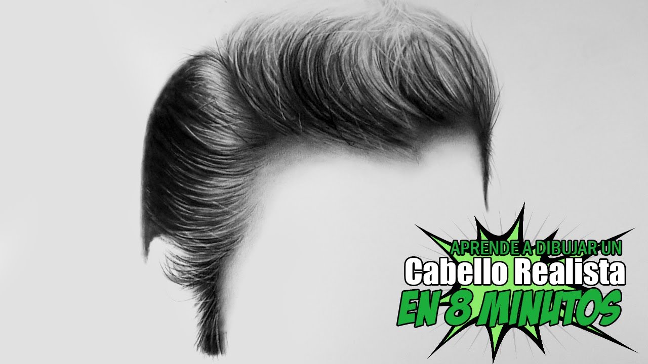 NUEVA TECNICA PARA DIBUJAR CABELLO REALISTA EN 8 MINUTOS TUTORIAL PASO ...