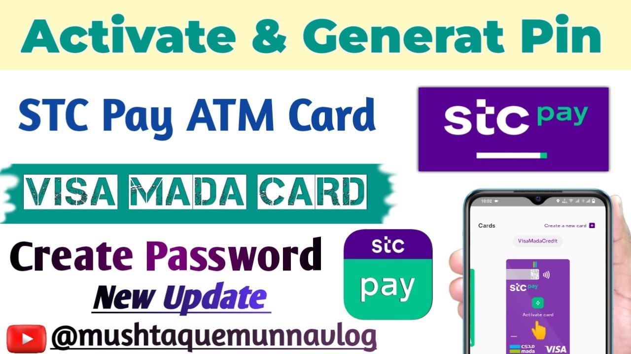 Activate STC Pay ATM Card| STC Pay ATM Pin Set| STC Pay ATM Card password Creating| ATM Card Pin ...