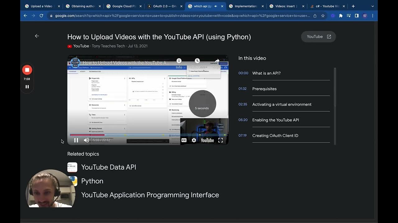 #4 Lab - Setup Google Cloud App and API to Upload on YouTube - YouTube