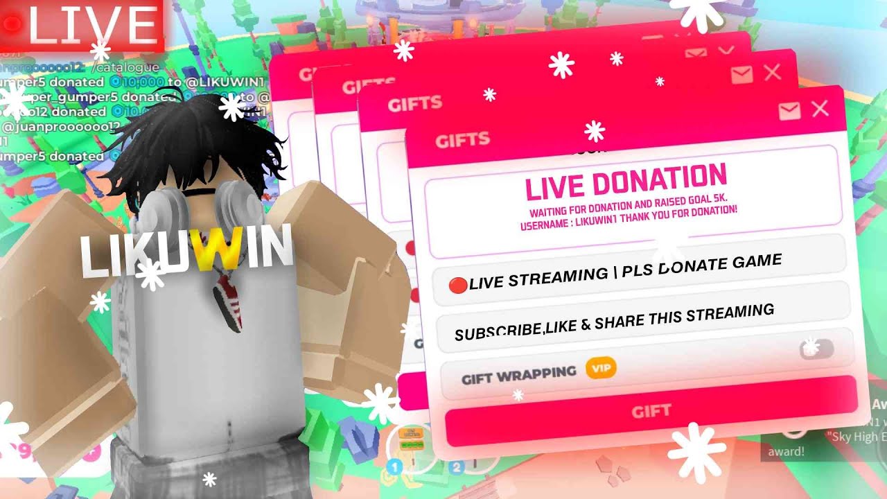 🔴Pls Donate Live | Live Donation | Likuwin - YouTube