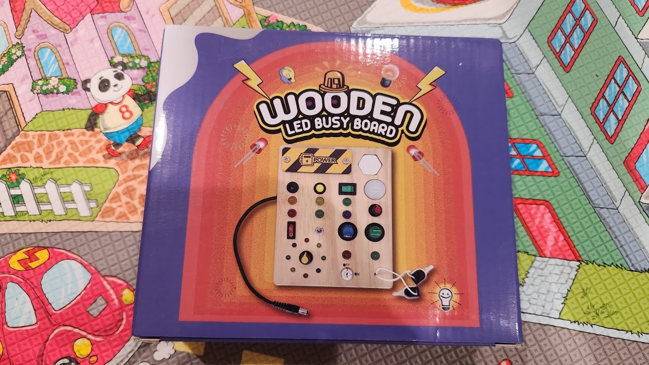 LED busy board (switchboard) Rilodica～ #toys #busyboard #toyreview 宝宝玩具 ...