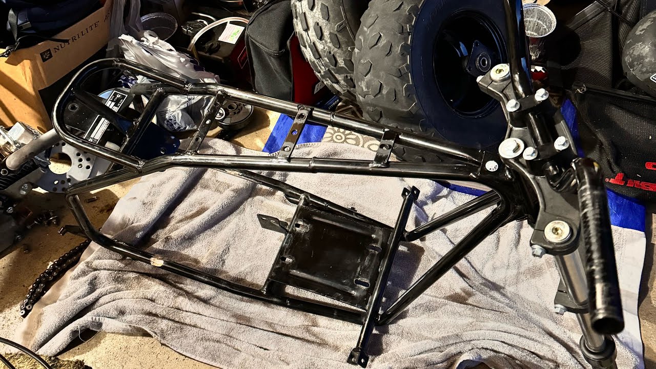 Sanding & painting my mini bike | Smiths Mini Bike Series - YouTube