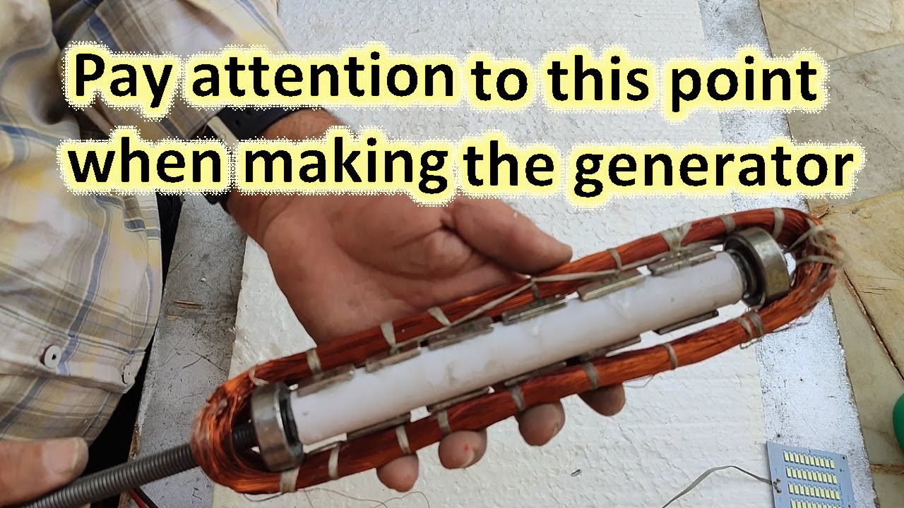 An important point in making the generator.Pay attention to this point ...