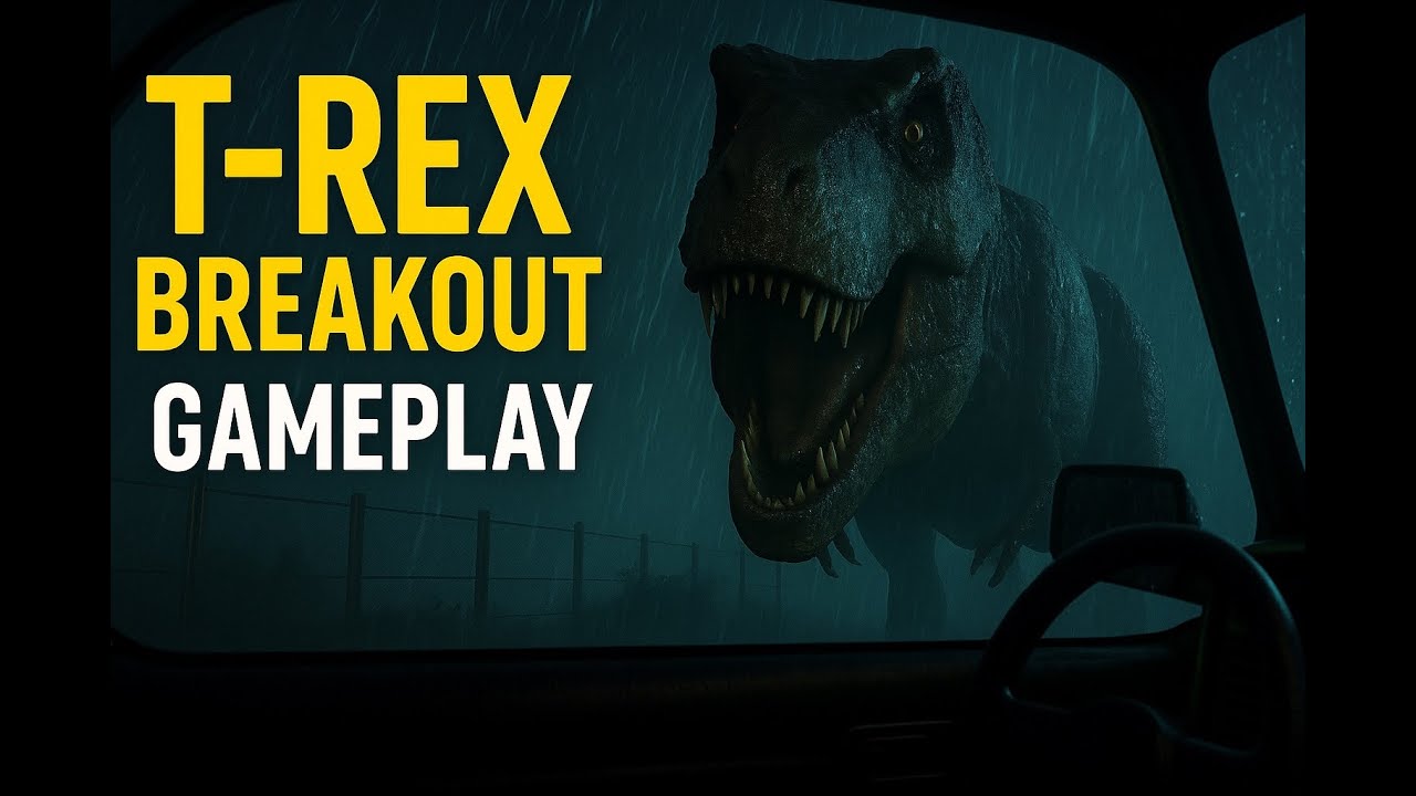Running From A Raging T-Rex (T-Rex Breakout) - YouTube