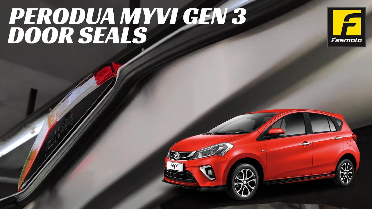 Perodua MYVI GEN 3 Sound Proofing with Door Seals - YouTube