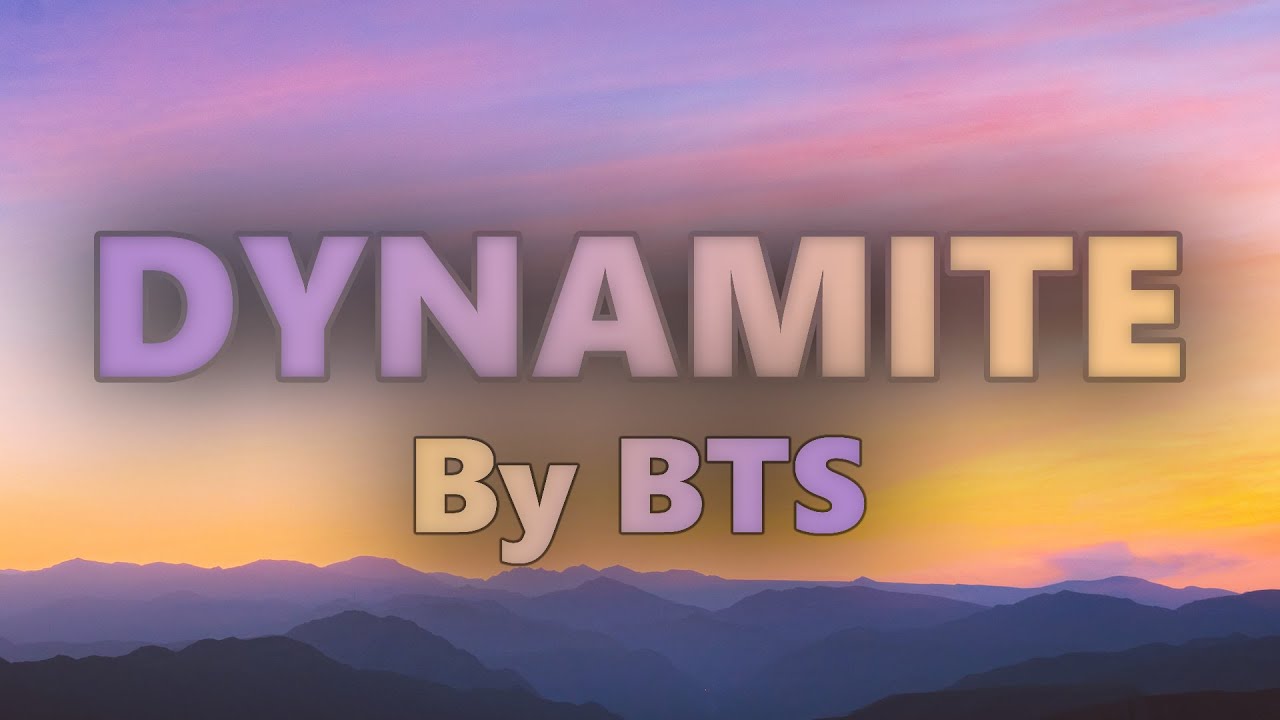BTS - Dynamite (Lyrics) - YouTube