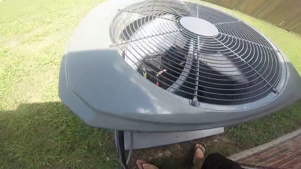 Brand New 2017 Trane XR 4 Ton Central Air Conditioner Running! - YouTube