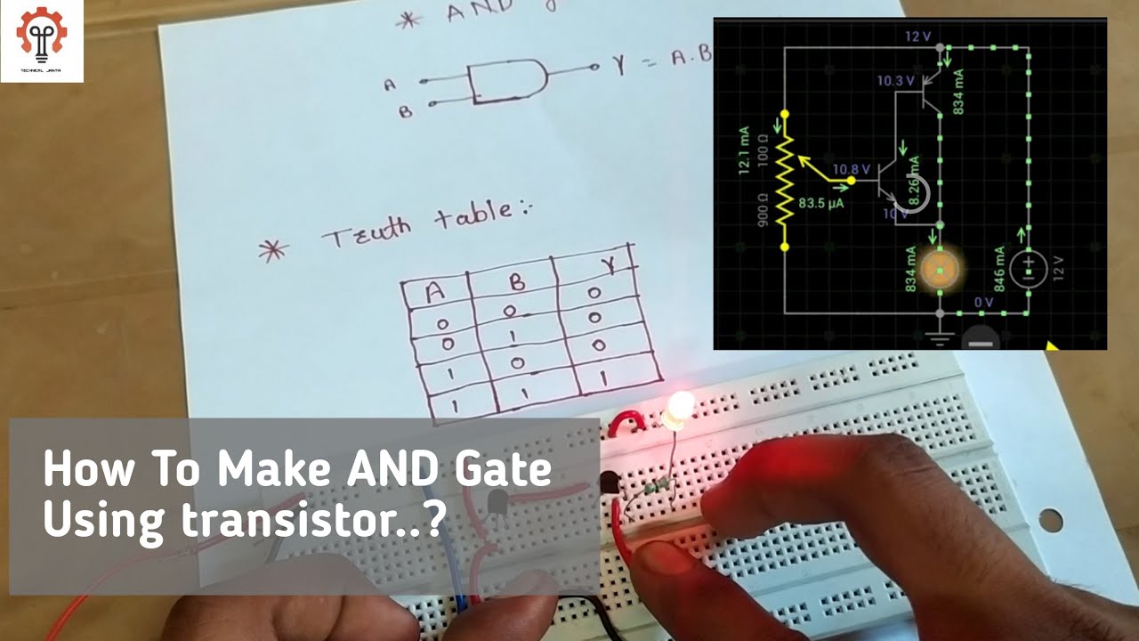 Digital Gate | How To Make AND Gate Using Transistor ?? | AND Gate ...