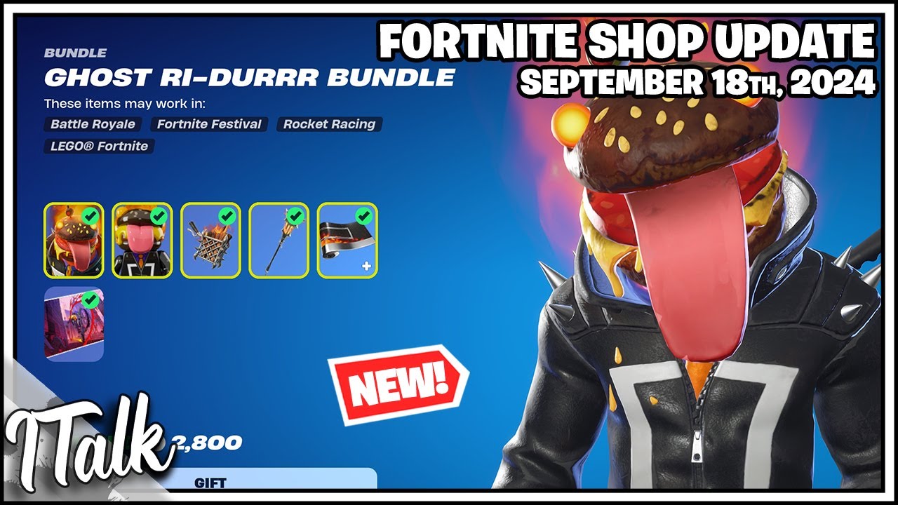 *NEW* GHOST RI-DURRR SKIN! Fortnite Item Shop [September 18th, 2024 ...