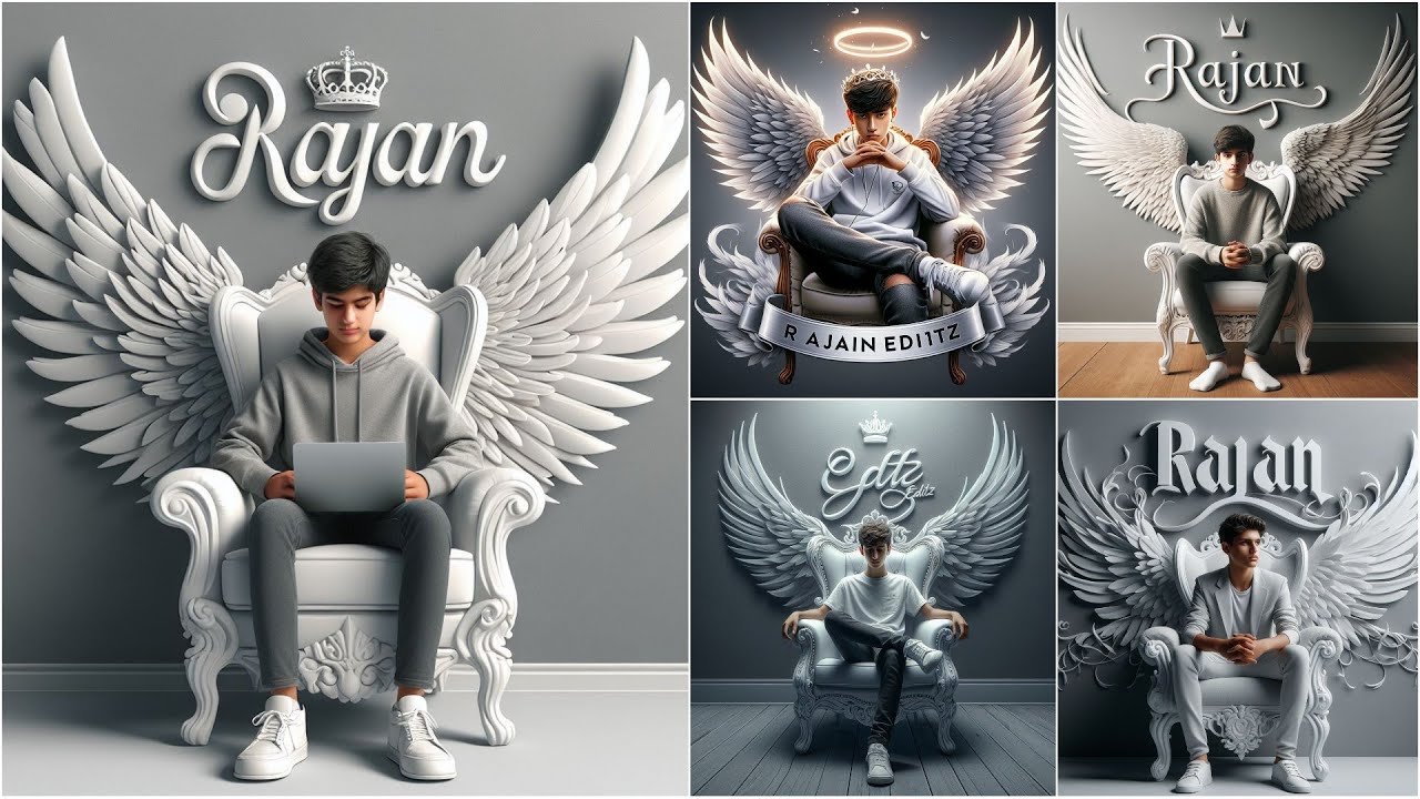 How To Create 3d Ai Wings Name Art Image Trending Wings Name Video