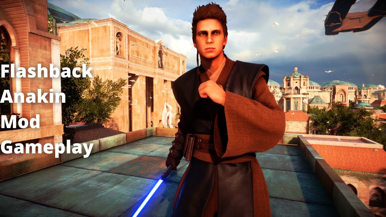 Star Wars Battlefront II - Flashback Anakin Mod Gameplay - YouTube