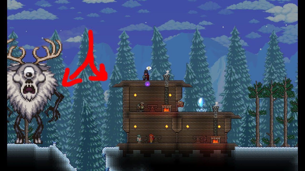 Tundra Base and Deerclops! - Terraria S2 EP5 - YouTube