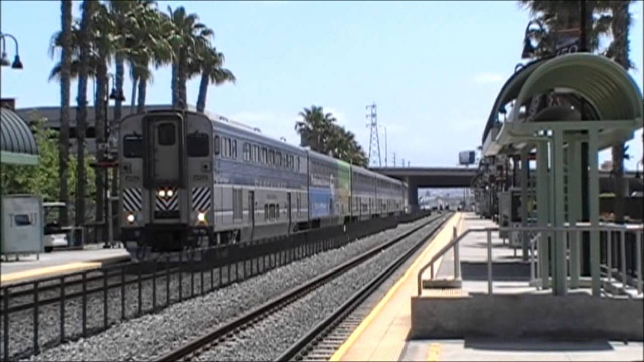 Amtrak California Pacific Surfliner F59PHI-455 at Anaheim, CA - YouTube