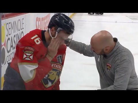 Alexander Barkov's injury in the third period / 11.06.2024 - YouTube