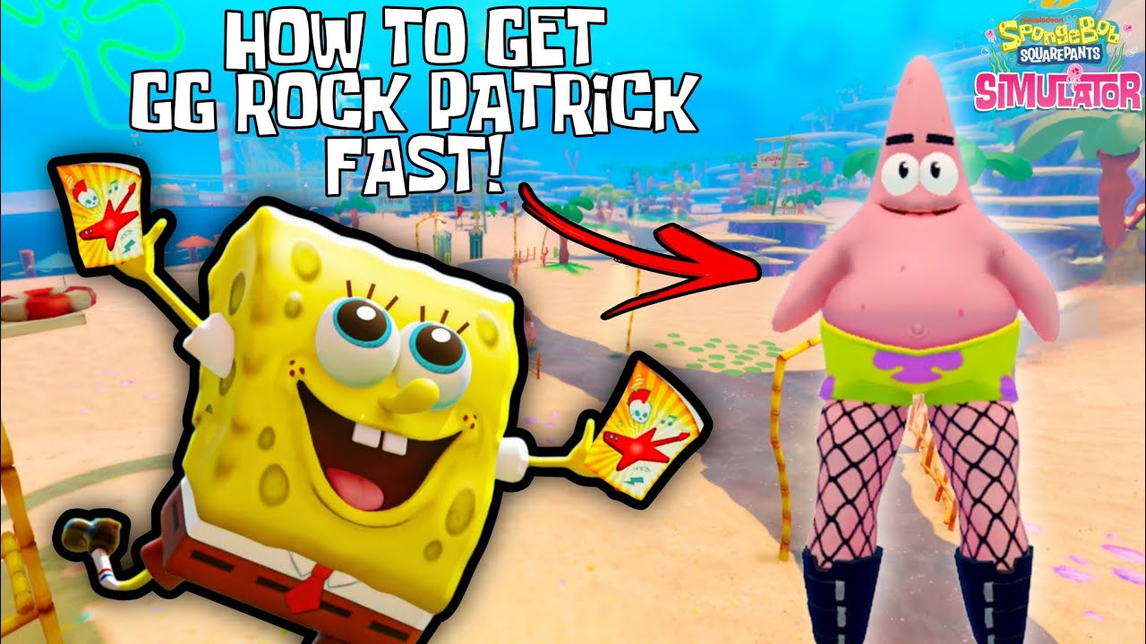HOW TO UNLOCK GG ROCK PATRICK MORPH FAST IN SPONGEBOB SIMULATOR ...