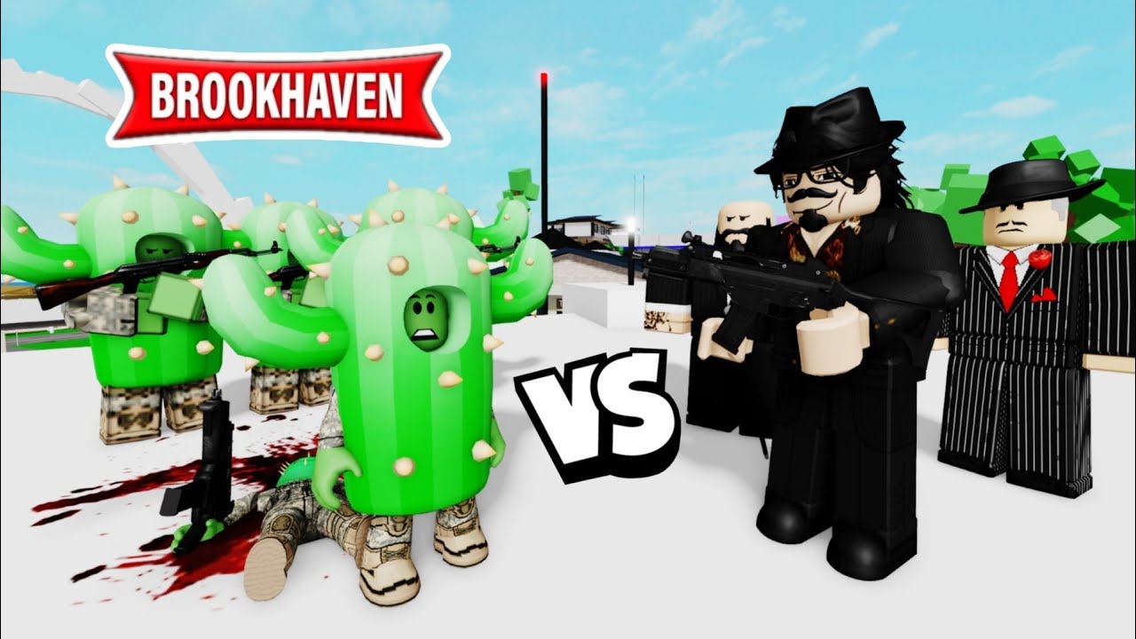 TEAM CACTUS VS LA MAFIA DORATA ... ! BROOKHAVEN ROBLOX - YouTube